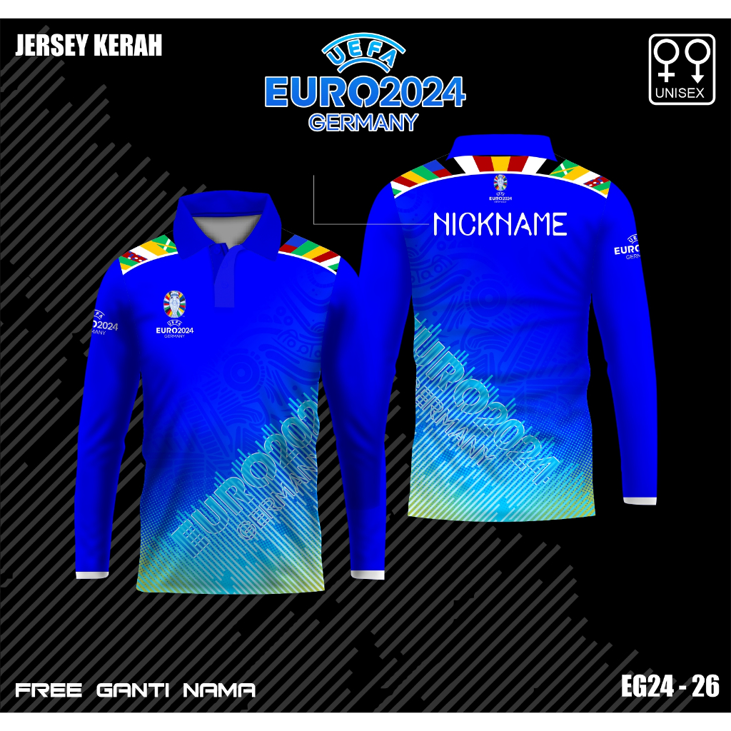 Jual Polo baju bola jerman piala eropa 2024 jersey euro 2024 lengan ...