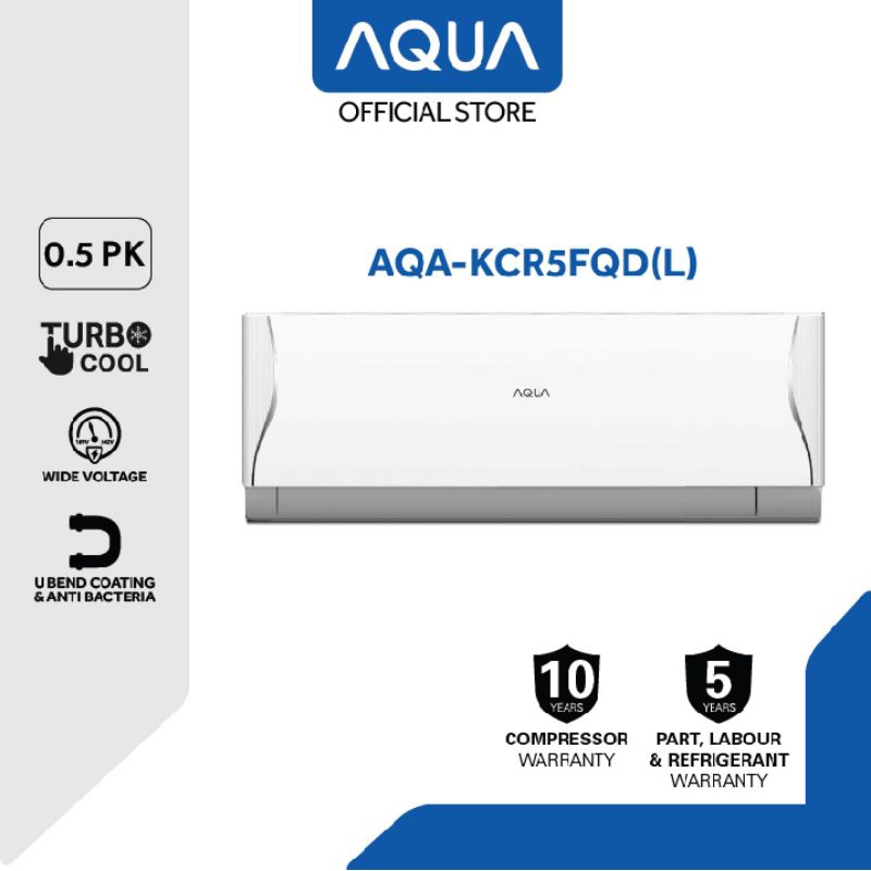 Jual AC AQUA AQA-KR5FQDL/FQAL LOW WATT 1/2PK + PASANG DEPOK 5FQDL ...