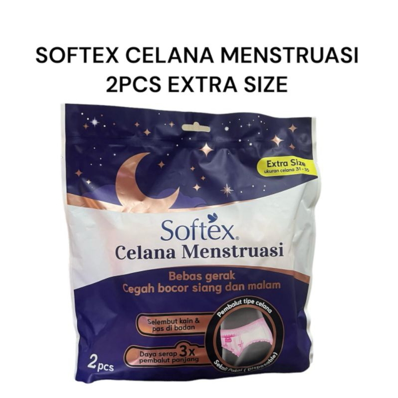 Jual SOFTEX CELANA MENSTRUASI EXTRA SIZE | Shopee Indonesia