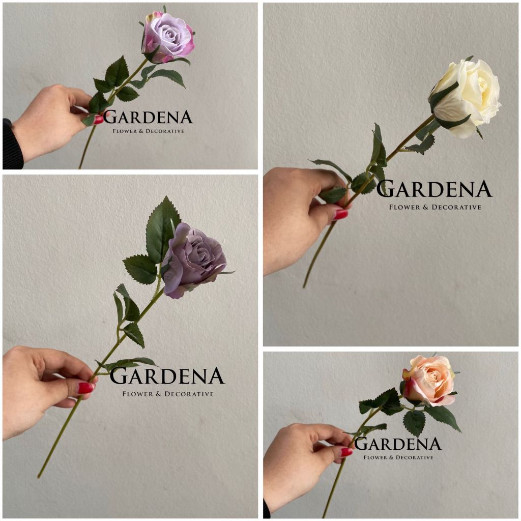 Jual Gardena bunga rose Mawar Mini 1 single Tangkai vintage decor ...