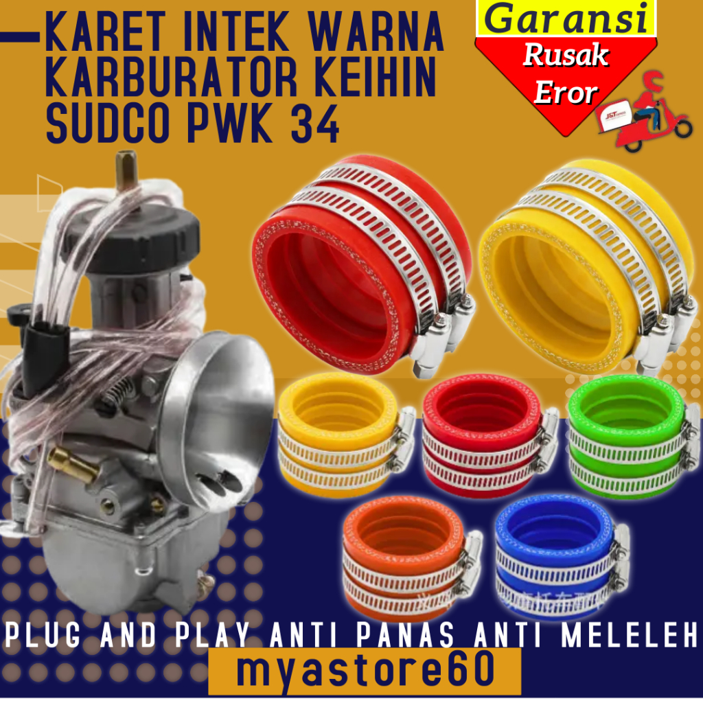 Jual Karet Intek Manipul Manipol Karbu PWK 34 PWK34 Manipol Intek Intex Sambungan Karburator ...