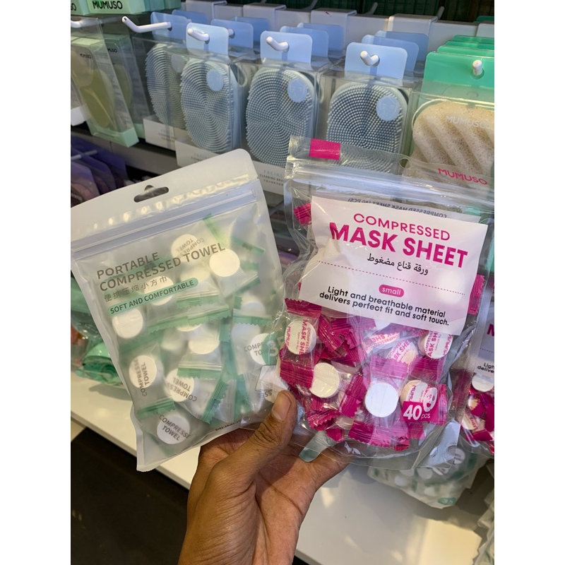 Jual compressed sheet mask Mumuso | Shopee Indonesia