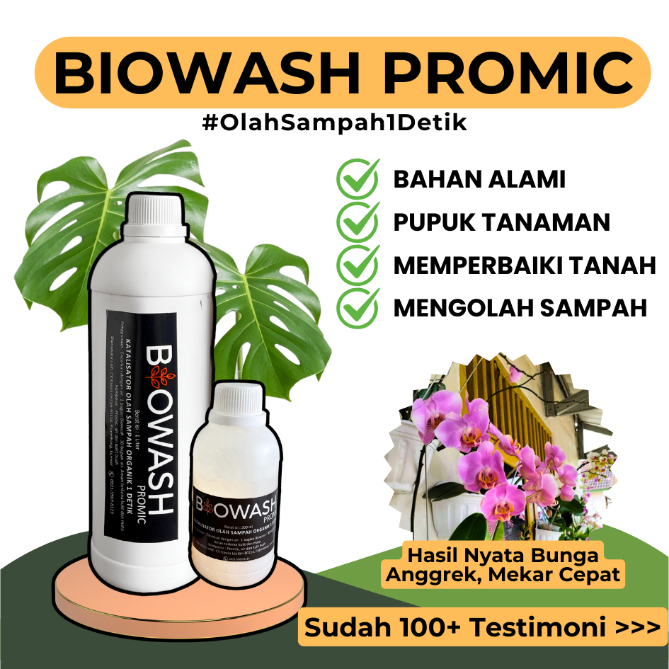 Jual BIOWASH PROMIC Bioaktivator Olah Sampah Organik menjadi MEDIA ...