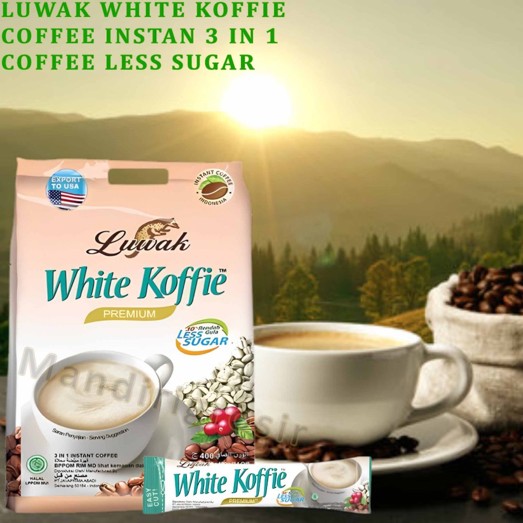 Jual Coffee Instan 3in1 * Luwak White Koffie * Coffee Less Sugar ...