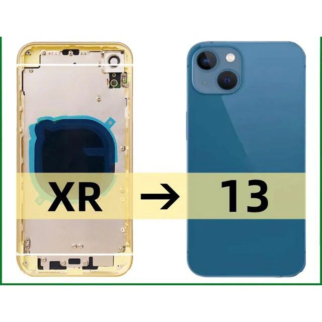 Jual HOUSING CUSTOM IP XR TO 13 BACK CASING NEW FULLSET | Shopee Indonesia