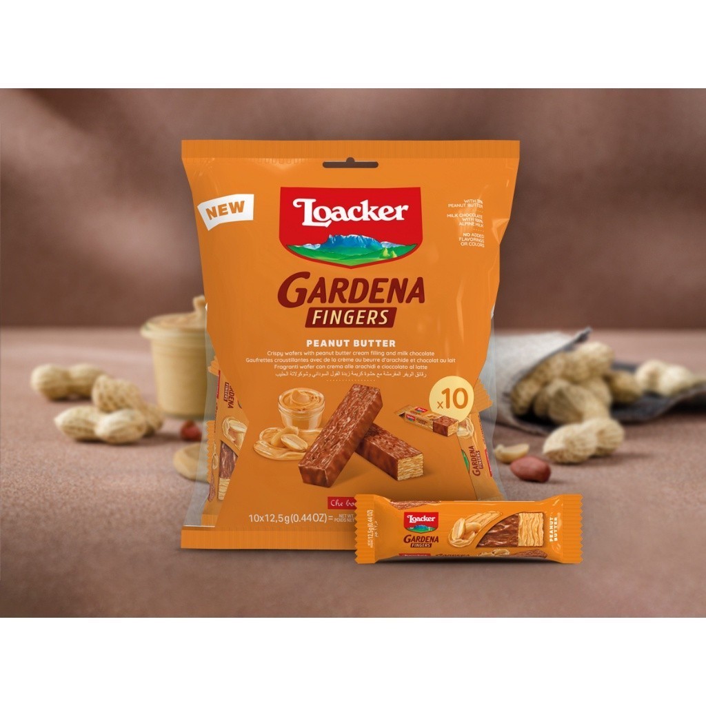Jual Loacker Gardena fingers peanut 125g isi 10 bungkus coklat nut ...