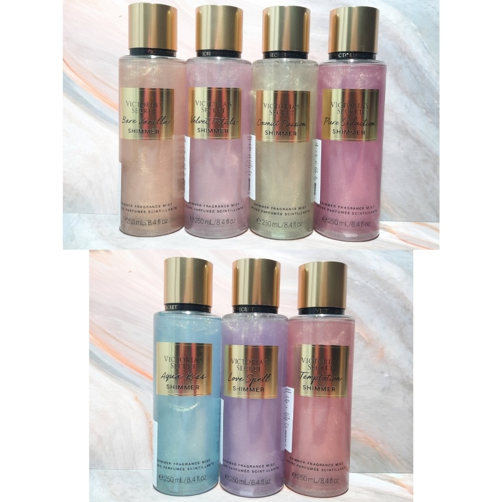 Jual Victoria's Secret - VS : SHIMMER MIST 250ml Bare Vanilla / Pure ...