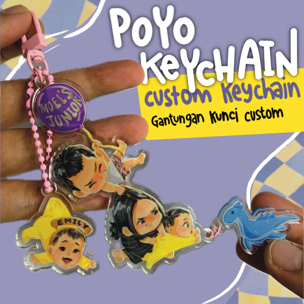 Jual CUSTOM KEYCHAIN / Gantungan Kunci Custom / Keychain Custom Acrylic ...