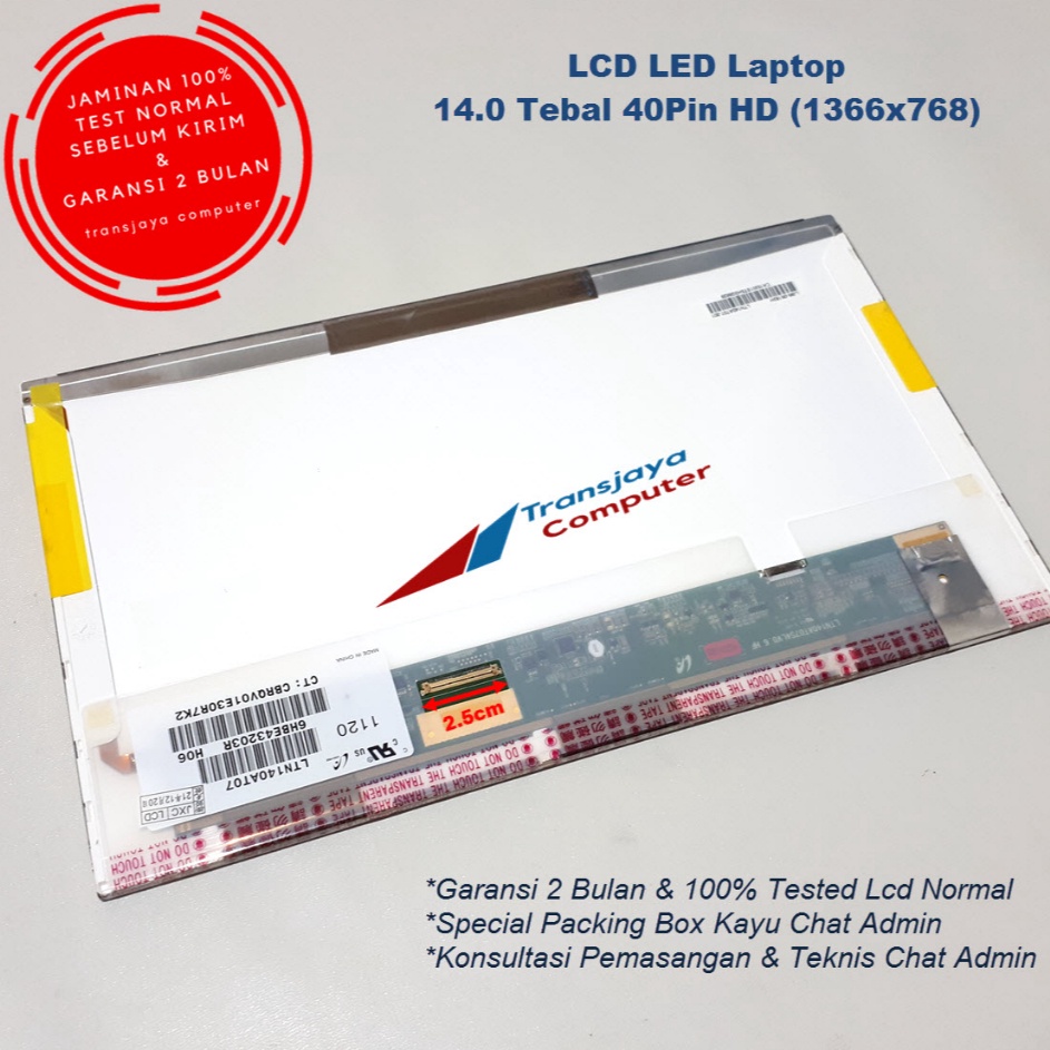 Jual Harga Terjangkau LED LCD Laptop Asus N43 N43S N43SD N43SM N43SL ...