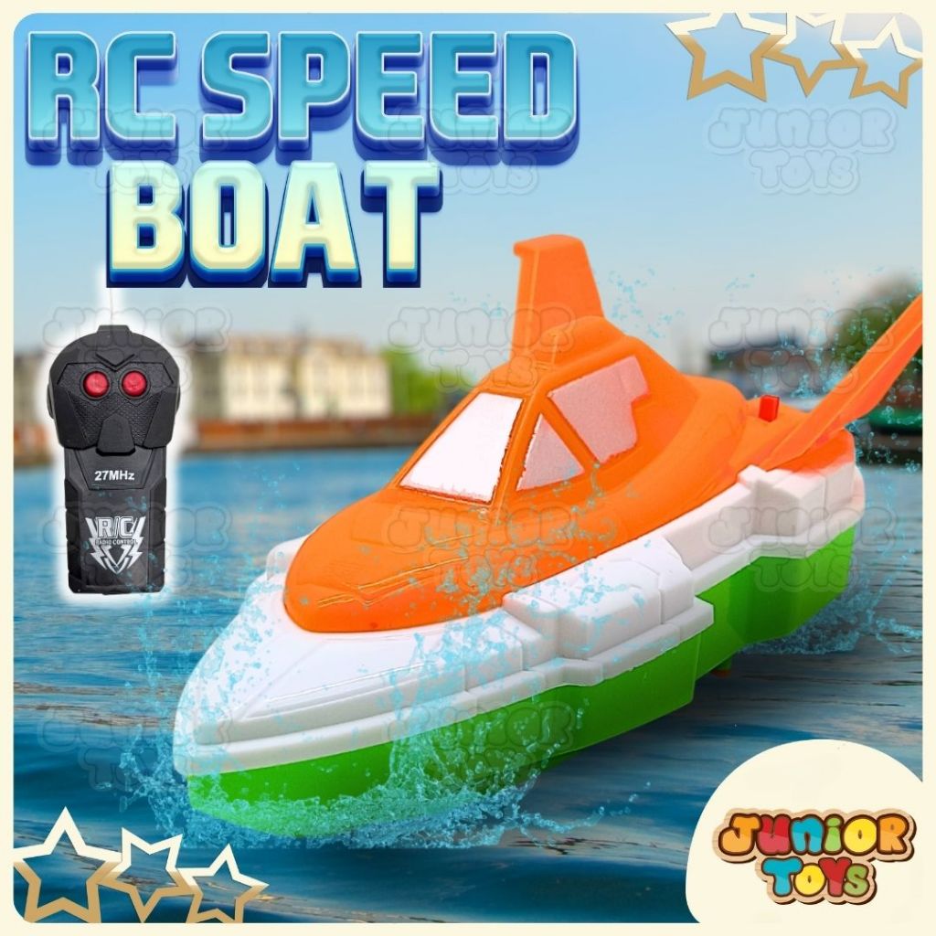 Jual Mainan Remote Control Speed Boat Perahu RC Kapal Laut Mengapung Di ...