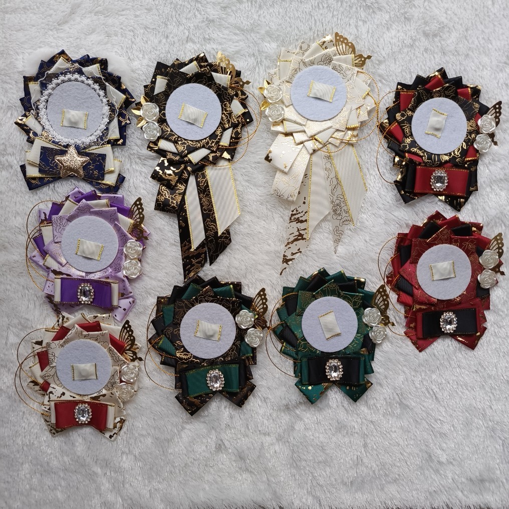 Jual Ribbon Badge Rosette Accessory Itabag Hiasan Pin Enstars Ensemble ...