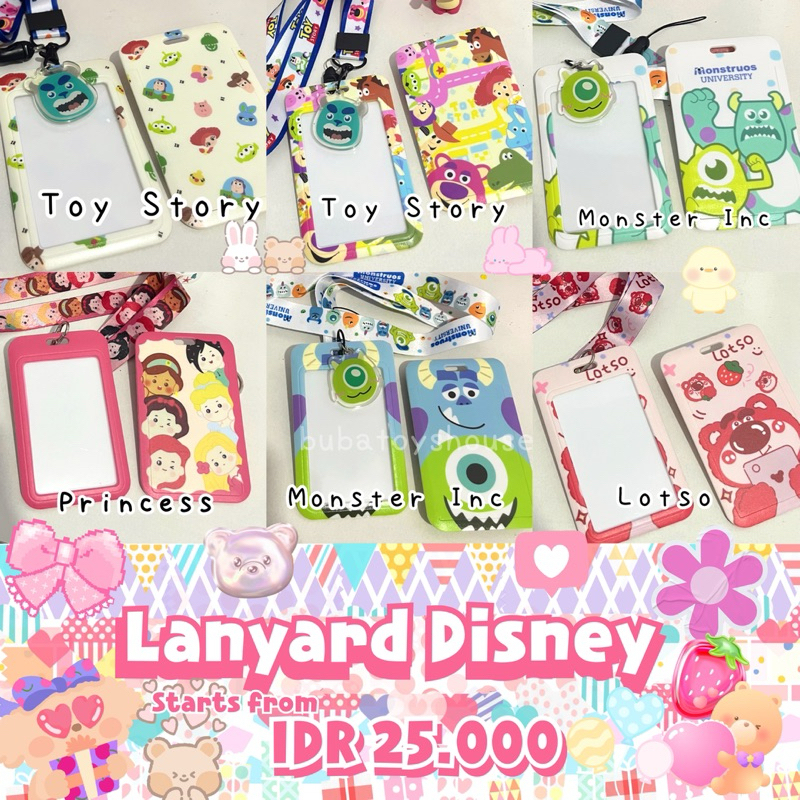 Jual Lanyard Disney Toy Story Princess Monster Inc University Sulley ...