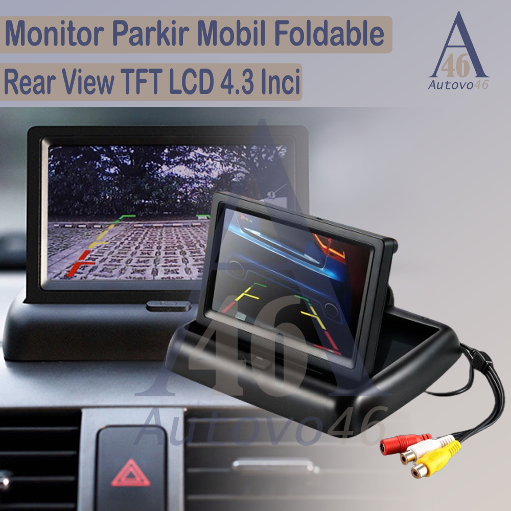 Jual AUTONET Monitor Parkir Mobil Foldable Rear View TFT LCD 4.3 Inci ...