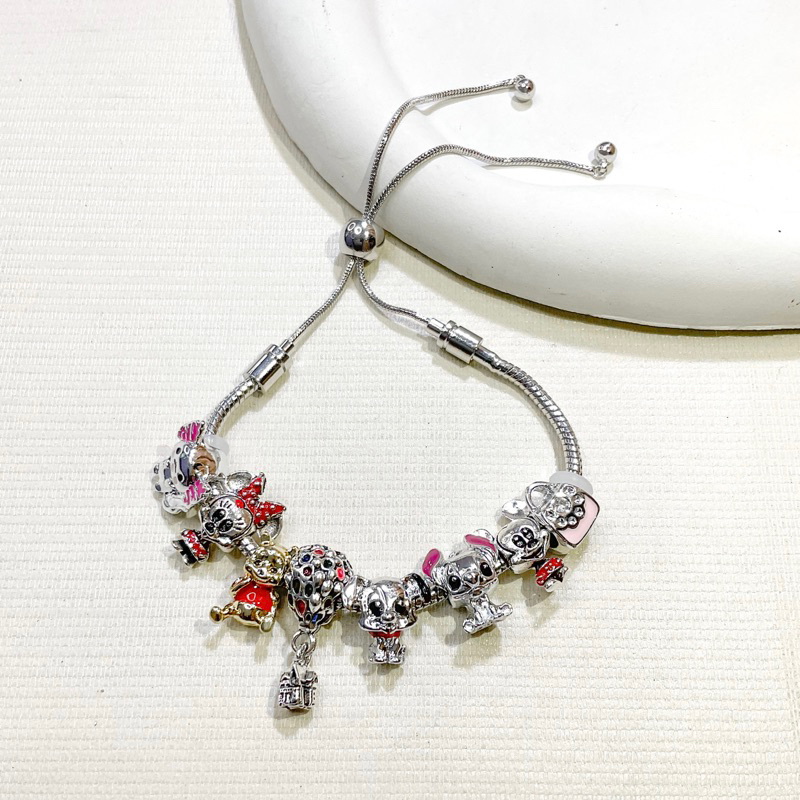 Jual Premium Gelang Pandora Charms Bracelet Serut Titanium Asli Wanita ...