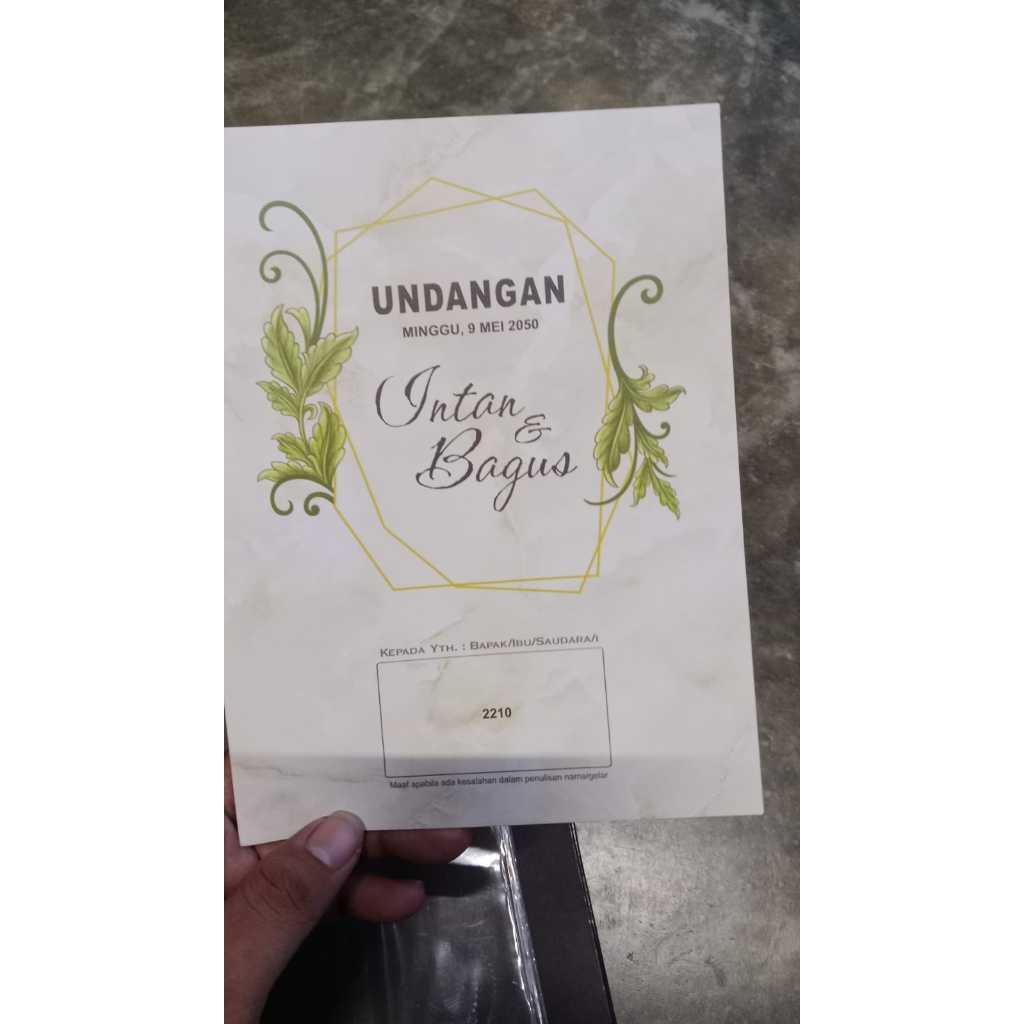 Jual UNDANGAN KEKINIAN 2024 BLANGKO MURAN 1 pak isi 100 | Shopee Indonesia