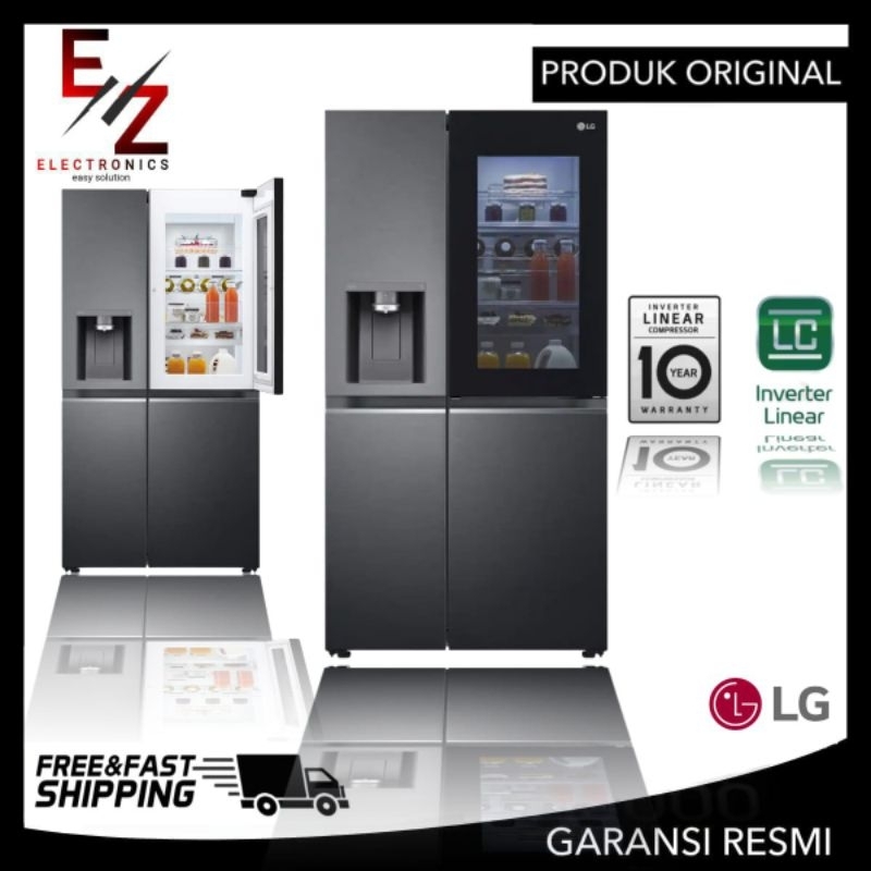 Jual LG GC-X257CQEW KULKAS SIDE BY SIDE - DOOR IN DOOR - INSTAVIEW - INVERTER - GC X257CQEW ...