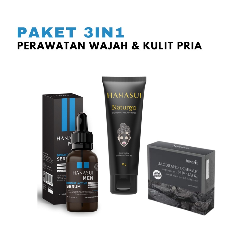 Jual Wawa - HANASUI PAKET PERAWATAN WAJAH & KULIT PRIA | HANASUI ...