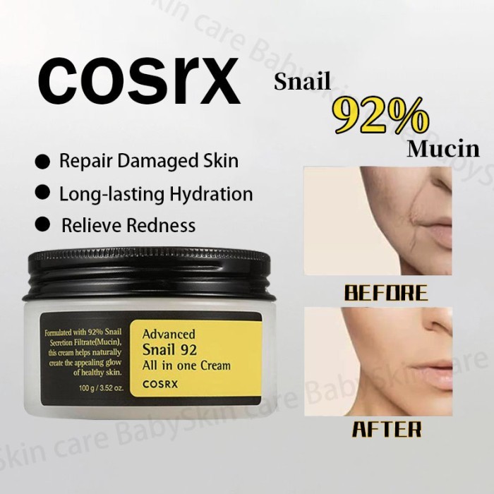 Jual COSRX Cream/COSRX Advanced Snail 92 All in One Cream 100 ML ...