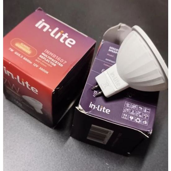 Jual Lampu LED SPOTLIGHT IN LITE MR16 Bohlam INLITE LED 7W 7 Watt MR16 GU5.3 12V 12 VOLT ...