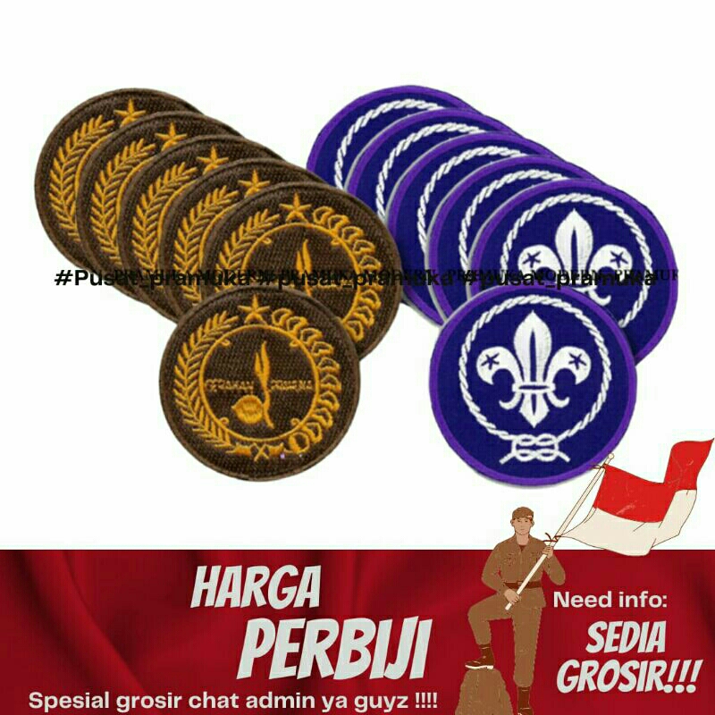 Jual Badge logo bordir Tunas kelapa kitri pandu pelantikan pramuka ...