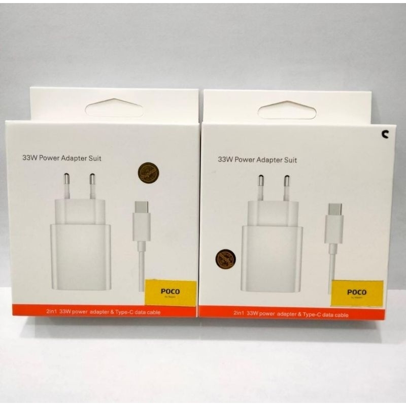 Jual CHARGER Mi 33W POWER ADAPTER SUIT MICRO | TYPE C FAST CHARGING ...