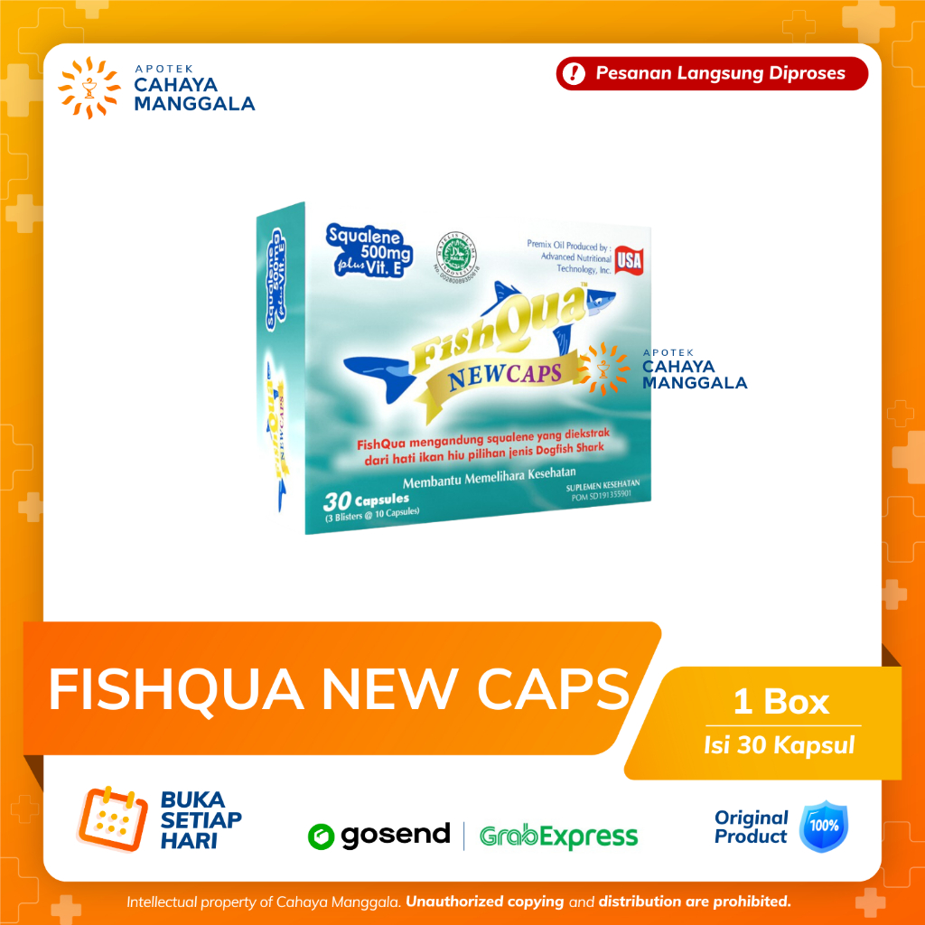 Jual FISHQUA MINYAK IKAN HIU PER BOX ISI 30 KAPSUL | Shopee Indonesia