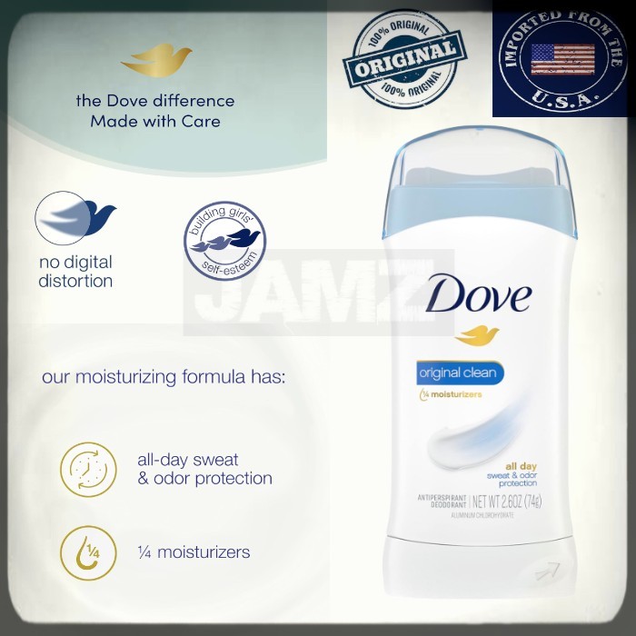 Jual Dove Invisible Solid Antiperspirant Deodorant Stick Original Clean ...