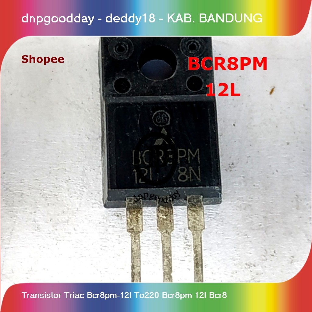 Jual transistor triac bcr8pm-12l to220 bcr8pm 12l bcr8 | Shopee Indonesia