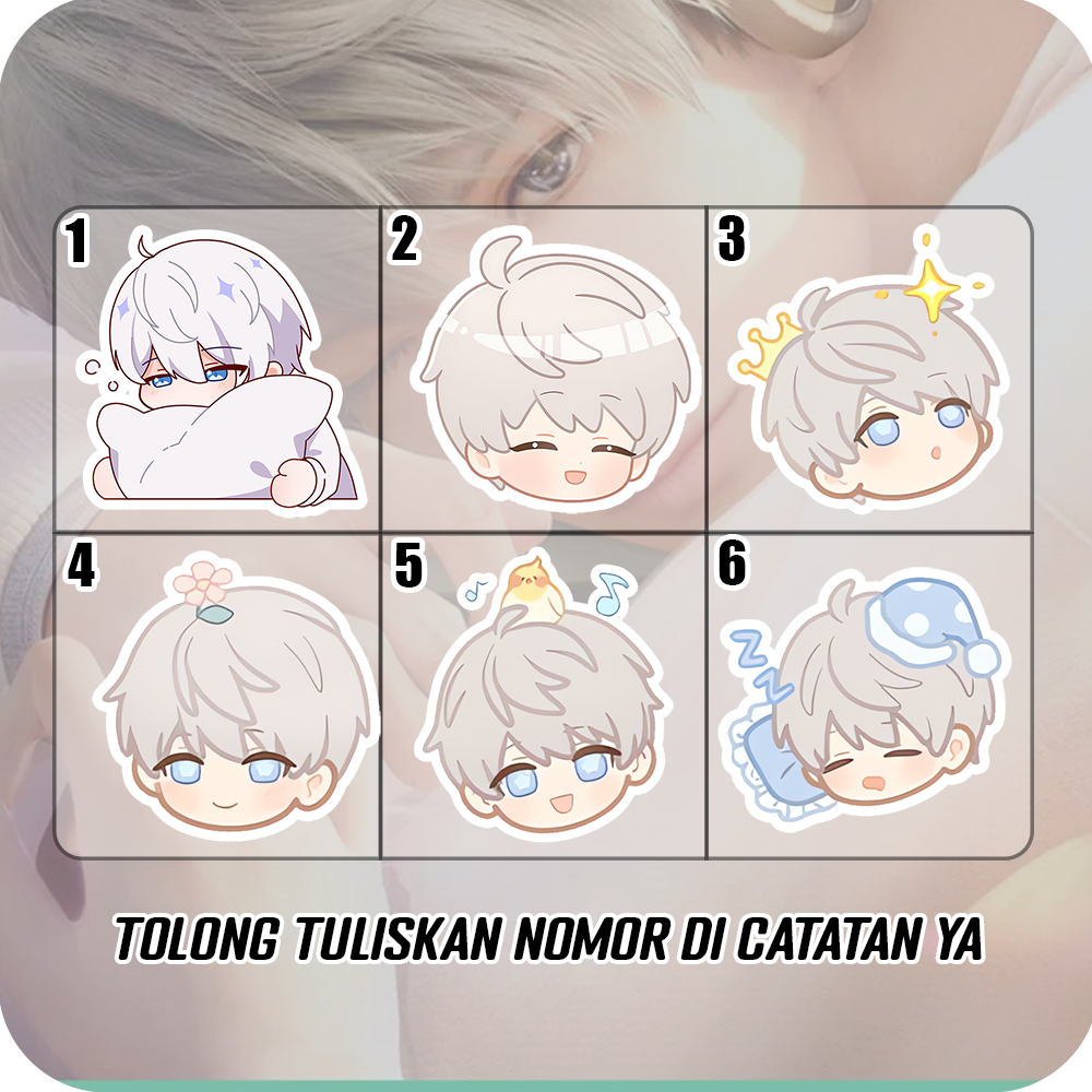 Jual Stiker Glossy Xavier Love and Deepspace, Sticker Anime Lucu ...