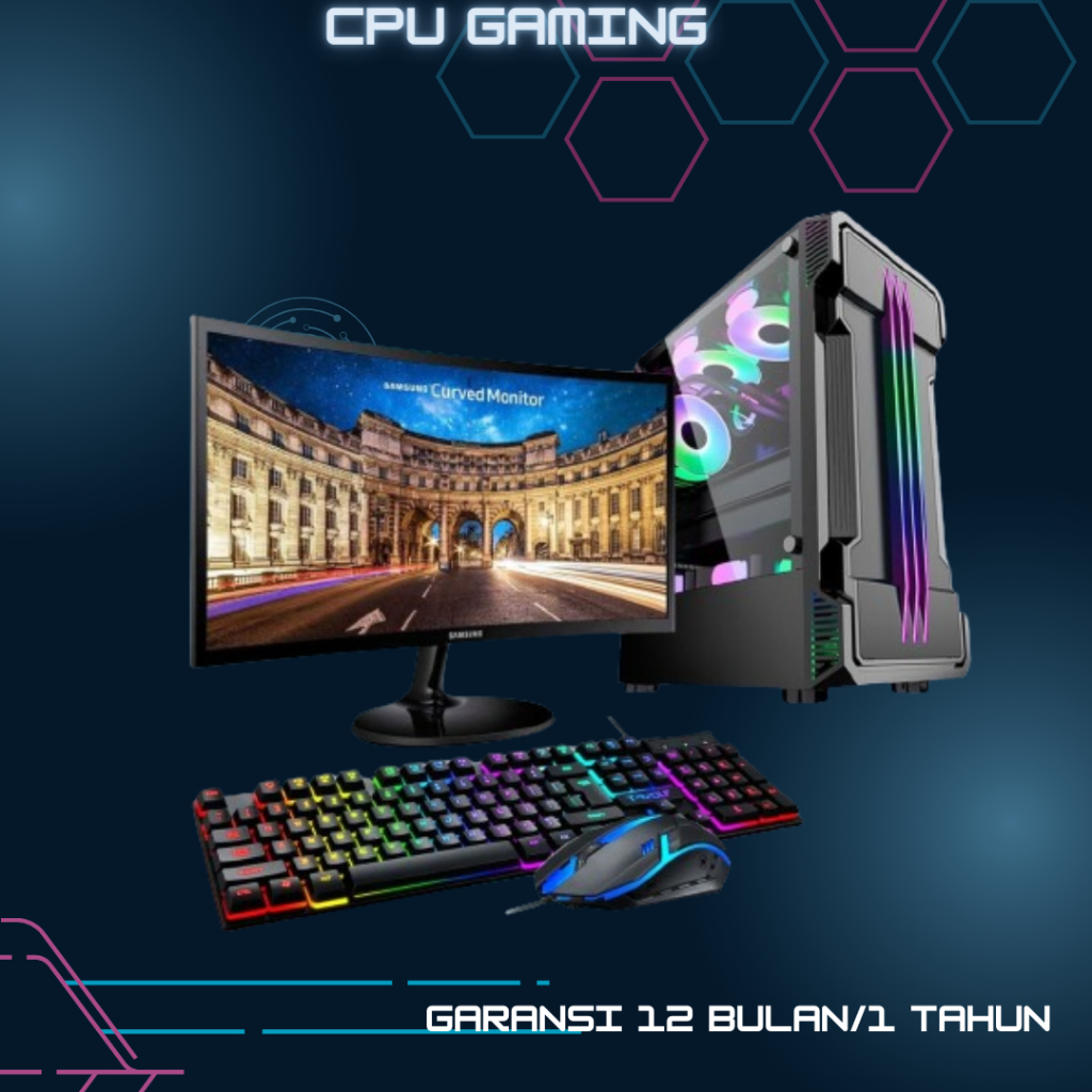 Jual PC Gaming&Live striming Full set AMD Ryzen 5 5600G SSD 512gb RAM ...