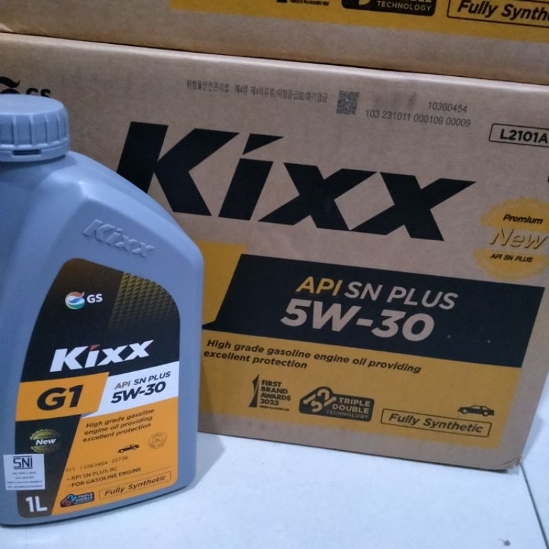 Jual Oli Mobil KIXX G1 5W-30 full synthetic SN plus 1 liter made in ...