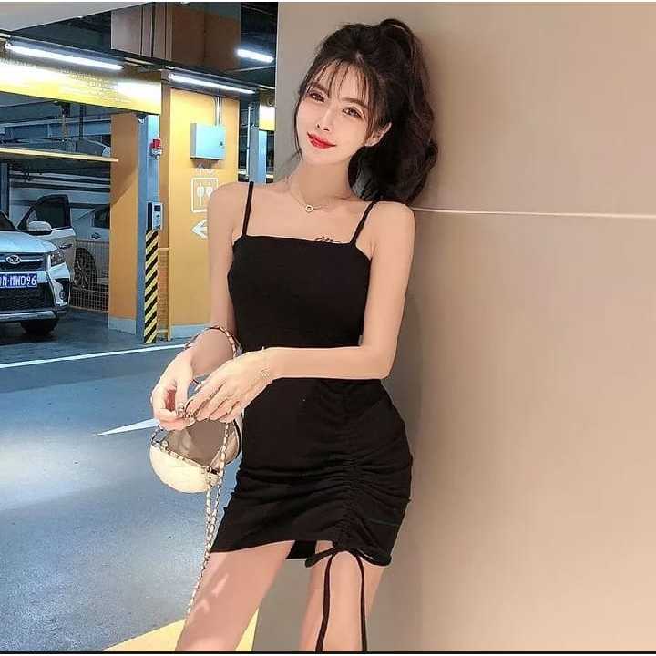 Jual ' Intan Fashion " Mini Dress Bodycon Serut Korea Style / Mini ...