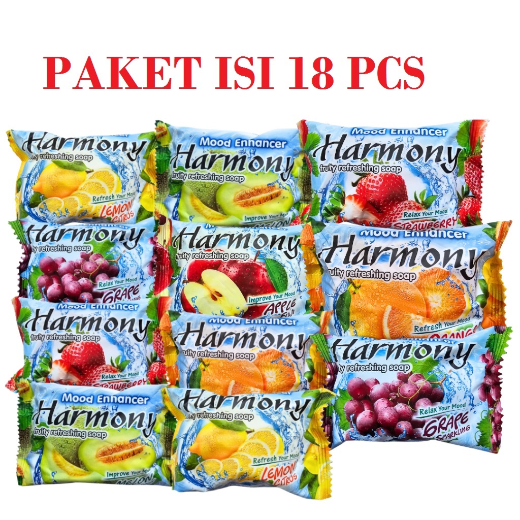 Jual 18 PCS SABUN HARMONY - SABUN MANDI BATANGAN HARMONY 70 GRAM ...