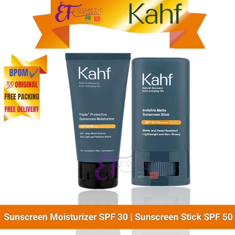 Jual KAHF Triple Protection Sunscreen Moisturizer SPF 30 | Susncreen ...