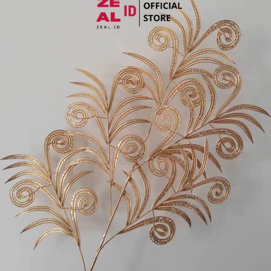 Jual C6369 ZEALID Daun Gold Daun emas Artificial flower Leaf gold ...