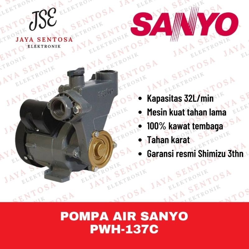 Jual Pompa air SANYO PWH-137C | Shopee Indonesia