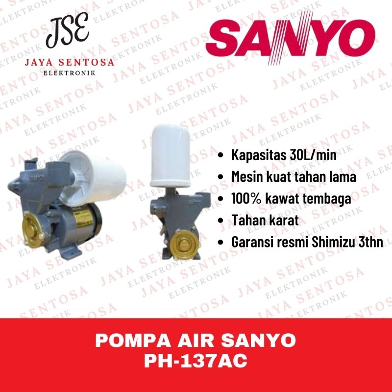 Jual Pompa air otomatis SANYO PH-137AC | Shopee Indonesia