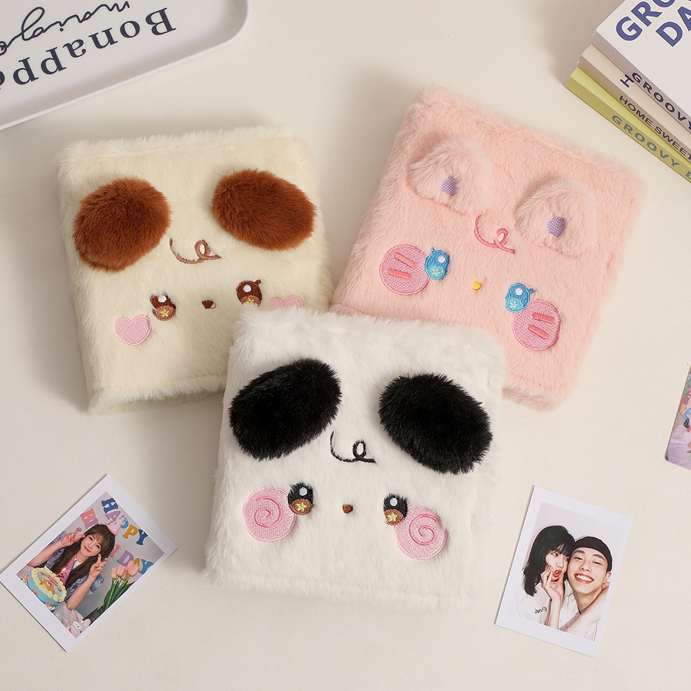 Jual Hisocute A7 Animal Fluffy Plush Collect Book Binder Album ...