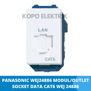 Jual Panasonic WEJ24886 Modul/Outlet Socket Data Cat6 WEJ 24886 ...