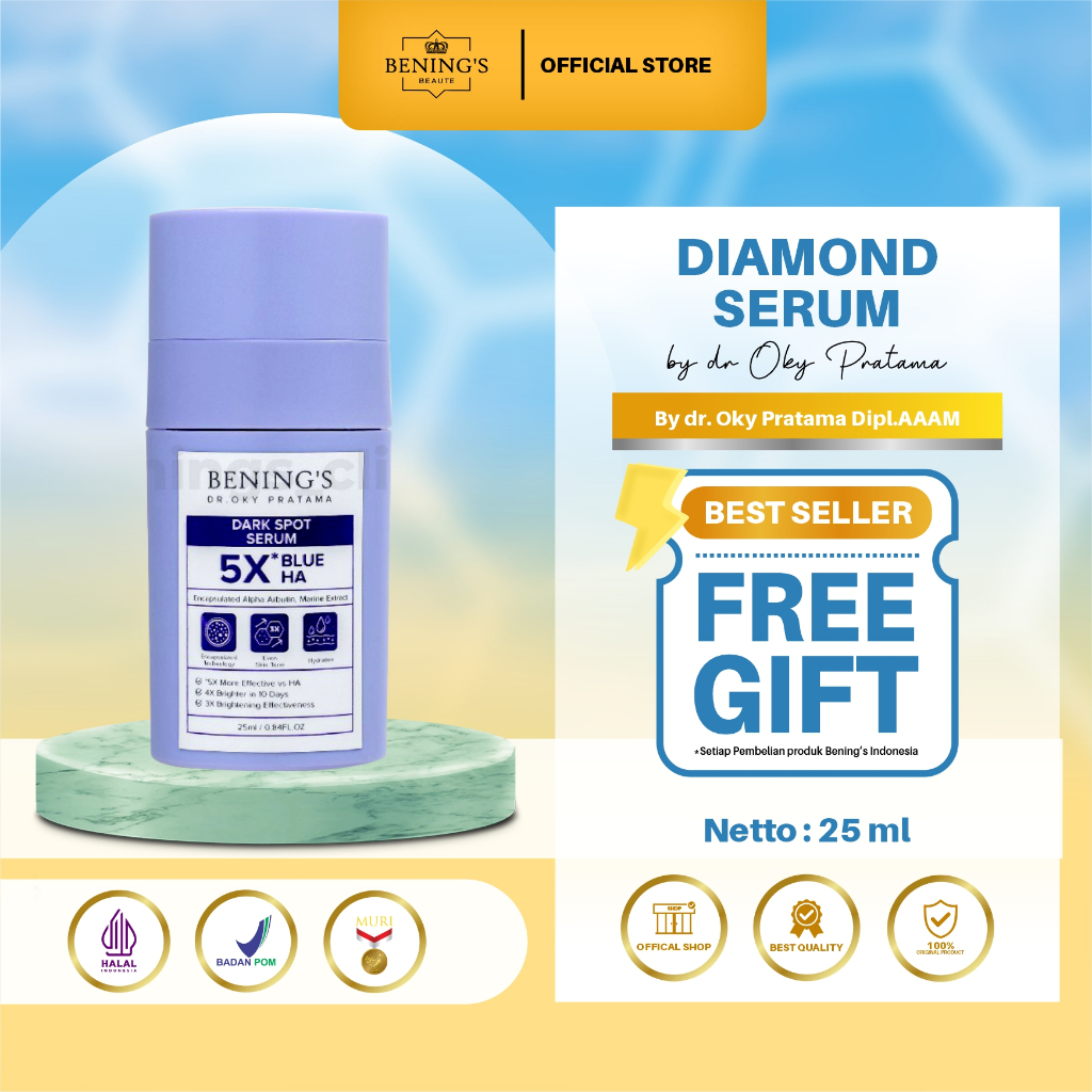 Jual BENING'S DIAMOND SERUM | MENCERAHKAN, MELEMBABKAN & ANTI PENUAAN I ...