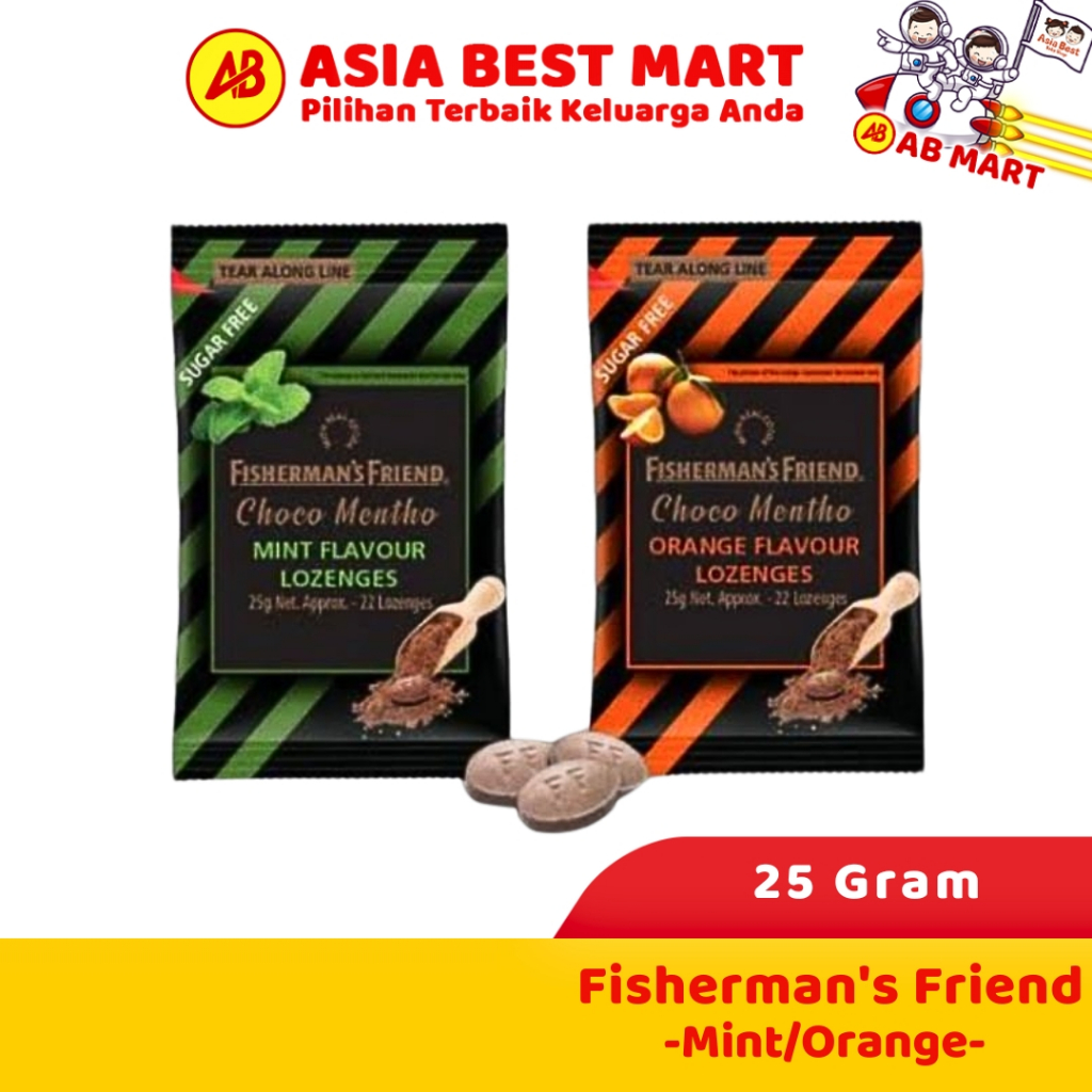 Jual Fisherman'S Friend Choco Mentho Flavour Lozenges 25Gr Permen Sugar ...
