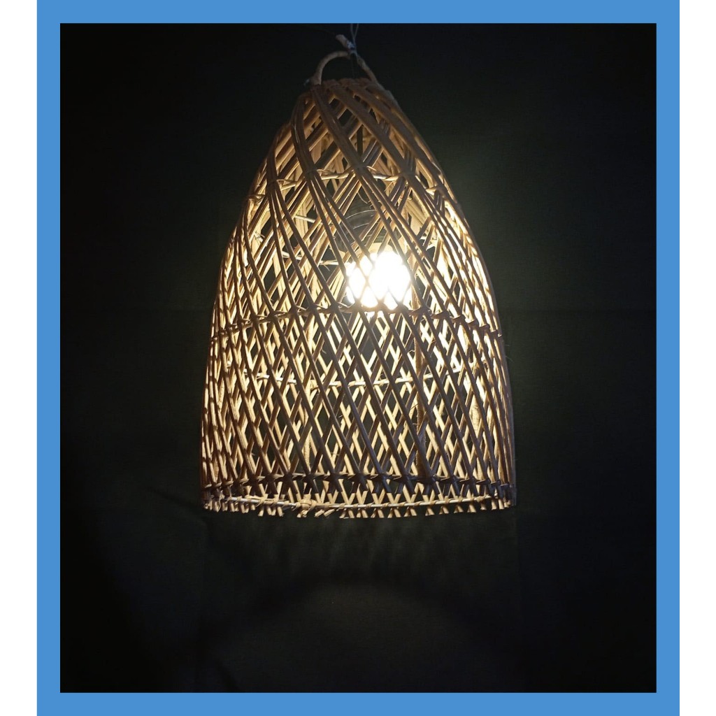 Jual LAMPION ROTAN D20CM / lampu rotan gantung estetik / lampion rotan ...