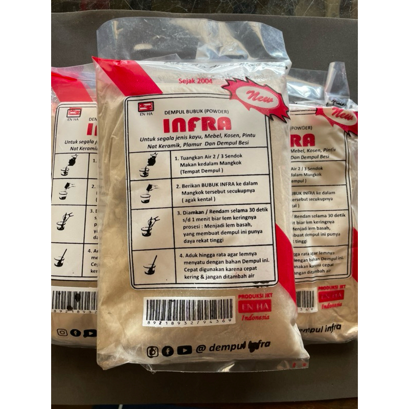 Jual Dempul Kayu Waterbased Bubuk Powder Infra Warna Jati Tua | Shopee ...