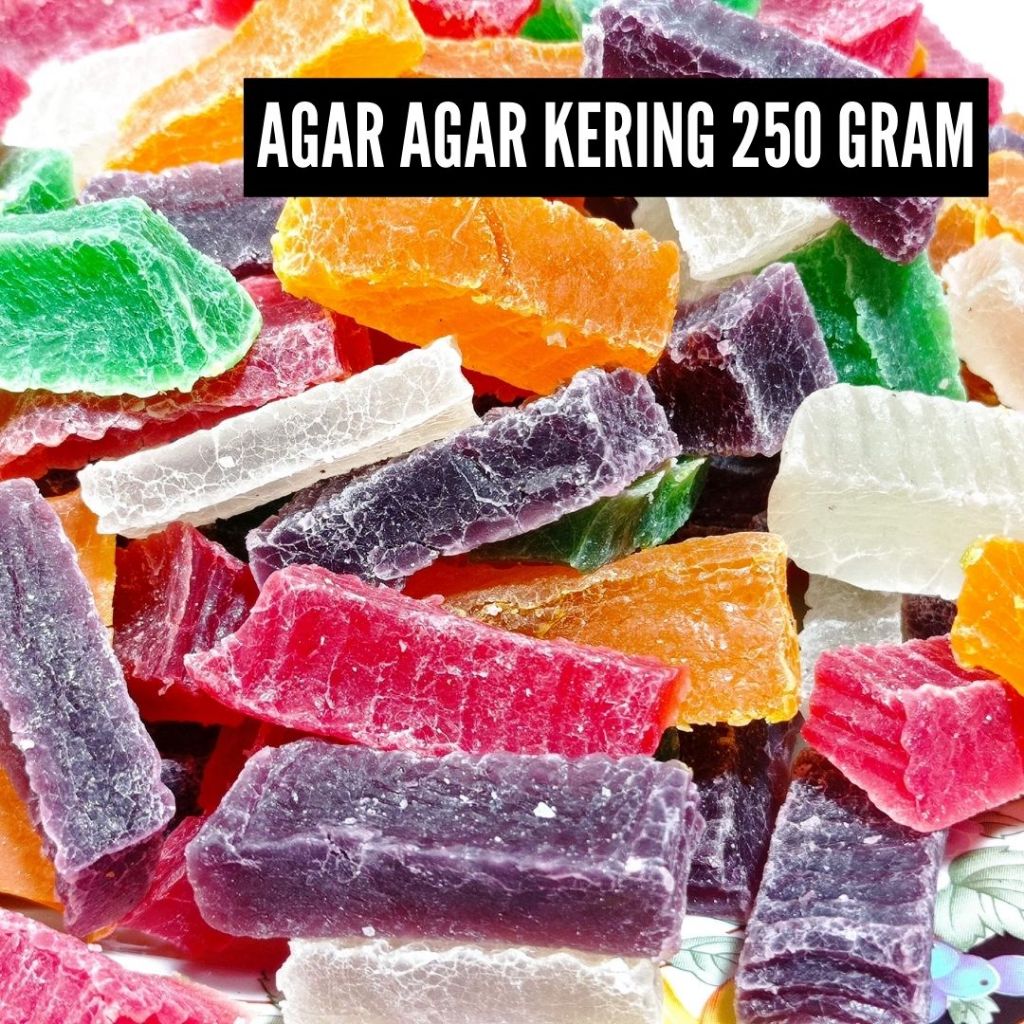 Jual AGAR AGAR KERING 250 GRAM MANISAN BUAH KERING | Shopee Indonesia