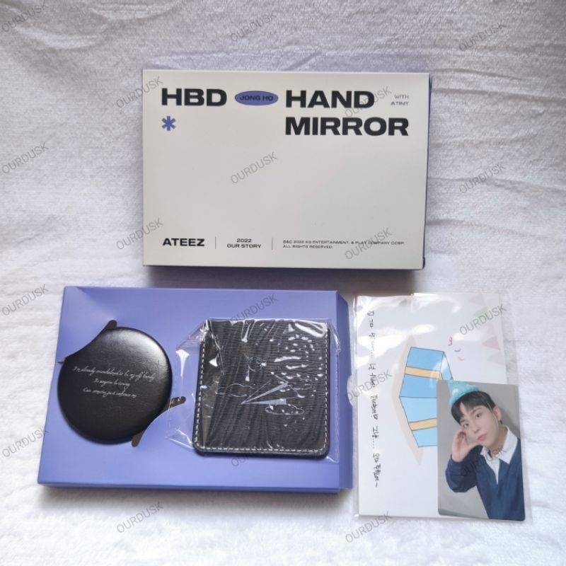 Jual WTS ATEEZ JONGHO BIRTHDAY MD 2022 HAND MIRROR | Shopee Indonesia
