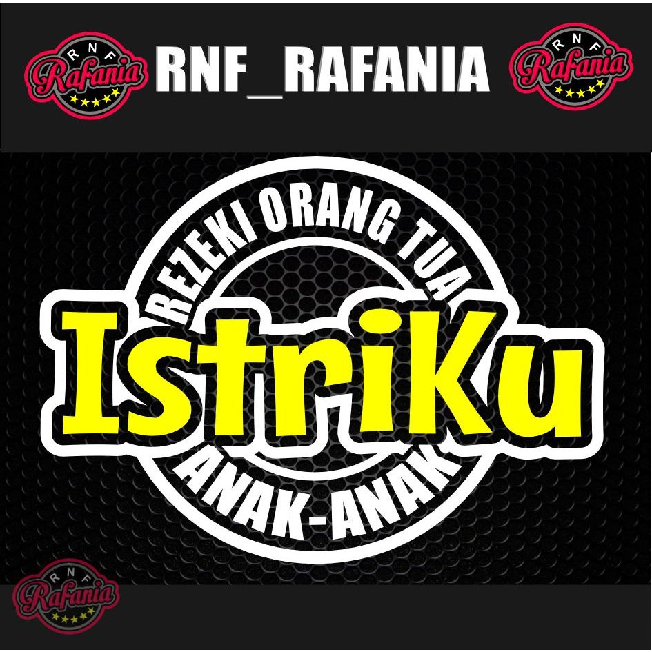 Jual STIKER MOBIL REZEKI ORANG TUA ISTRIKU ANAK ANAK | Shopee Indonesia