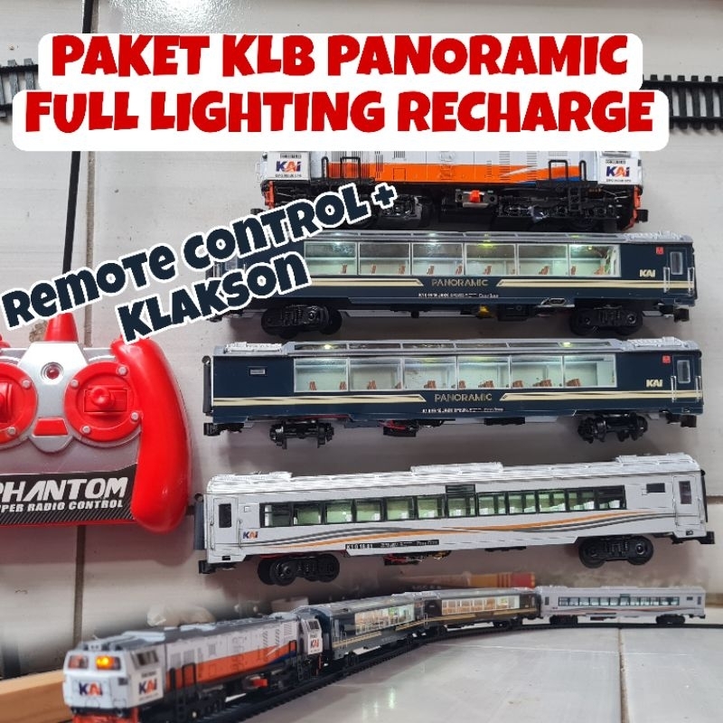 Jual Paket miniatur kereta api KLB panoramic full recharge | Shopee ...