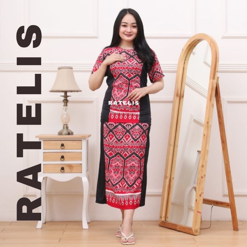 Jual setelan batik motif dayak motif dayak iban motif pua kumbu baju ...