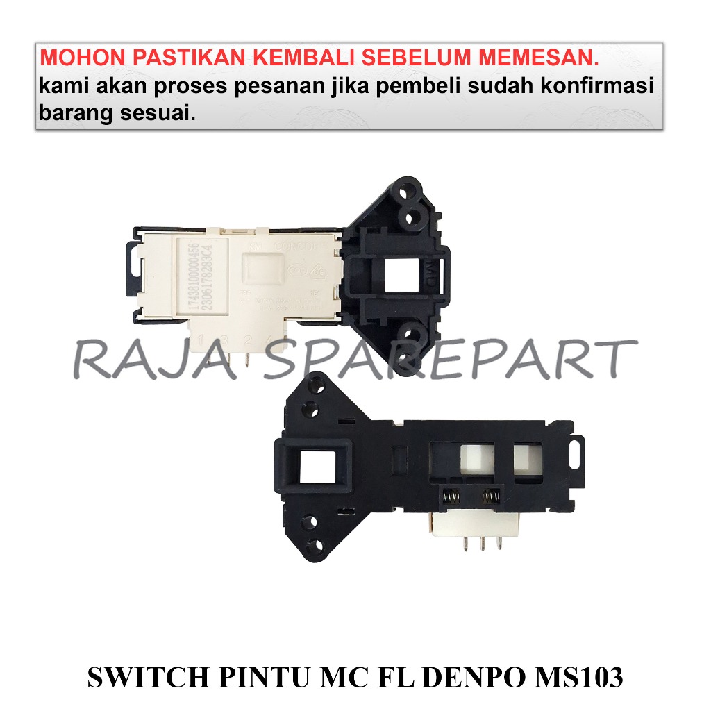 Jual SPMC47 SWITCH MESIN CUCI/DOOR LOCK MESIN CUCI/SWITCH PINTU MESIN ...