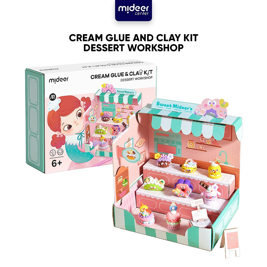 Jual Mideer Dessert Workshop Cream Glue And Clay Kit Making Cake Mainan ...